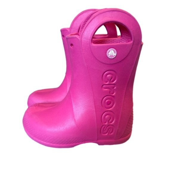 CROCS | Shoes | Crocs Pink Handle It Girls C1 Rain Boots Kids Children ...